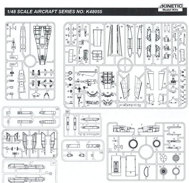 KINETIC F-16A/B Block 20 ROCAF 70TH Anniversary Flying Tigers 48055-1/ ...