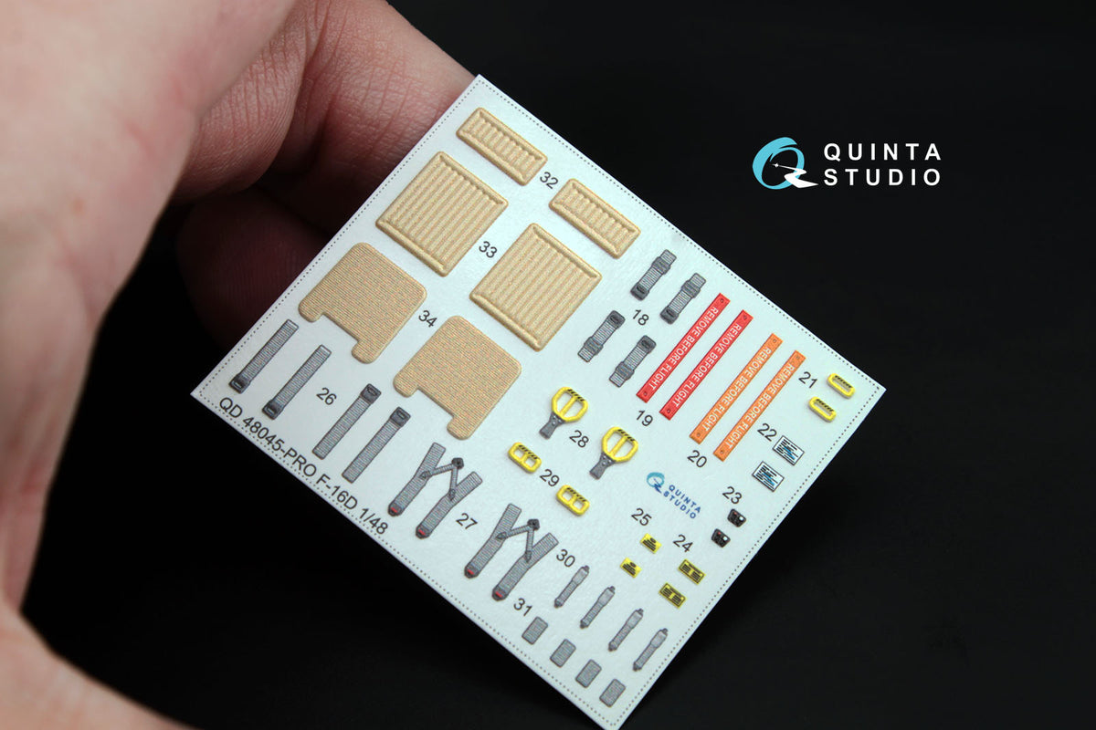 Quinta Studio F-16D Interior Kinetic QD 48045 - 1/48-Check-Six Models ...