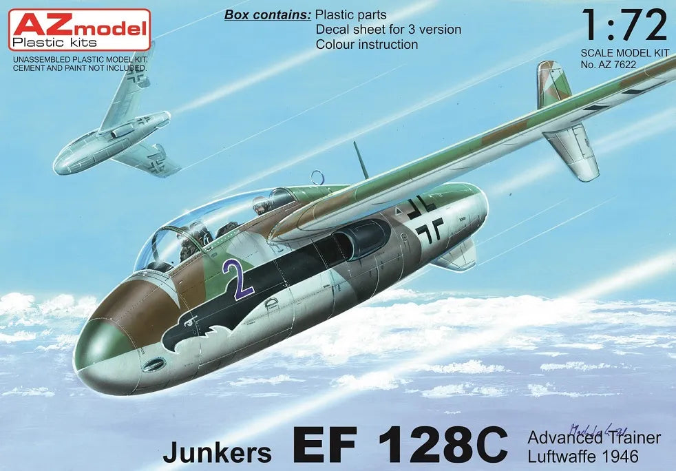 AZ Model Junkers EF 128C Advanced Trainer AZ7622-1/72-Check-Six Models ...