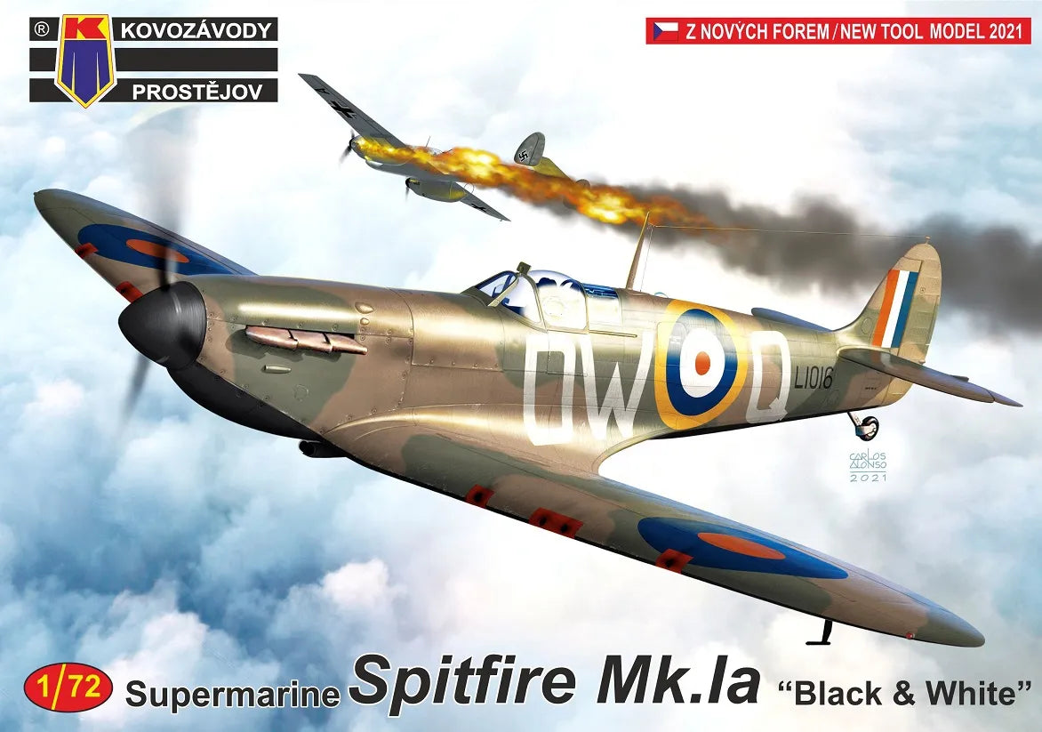 KP Models Supermarine Spitfire Mk IA Black & White KPM0263-1/72 – Check ...